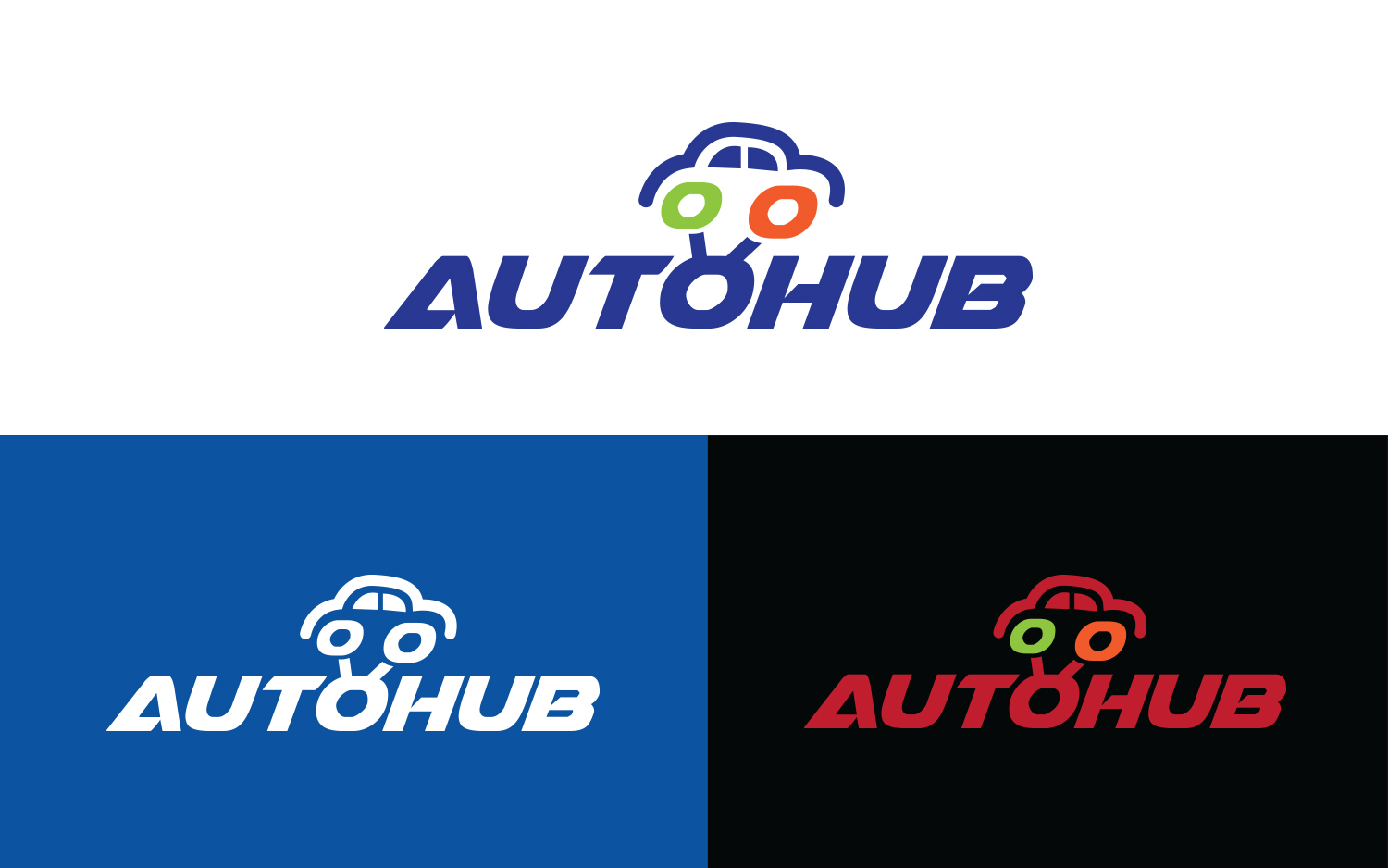 Modern, Playful, It Company Logo Design for "AUTOHUB" or "NS AUTOHUB ...