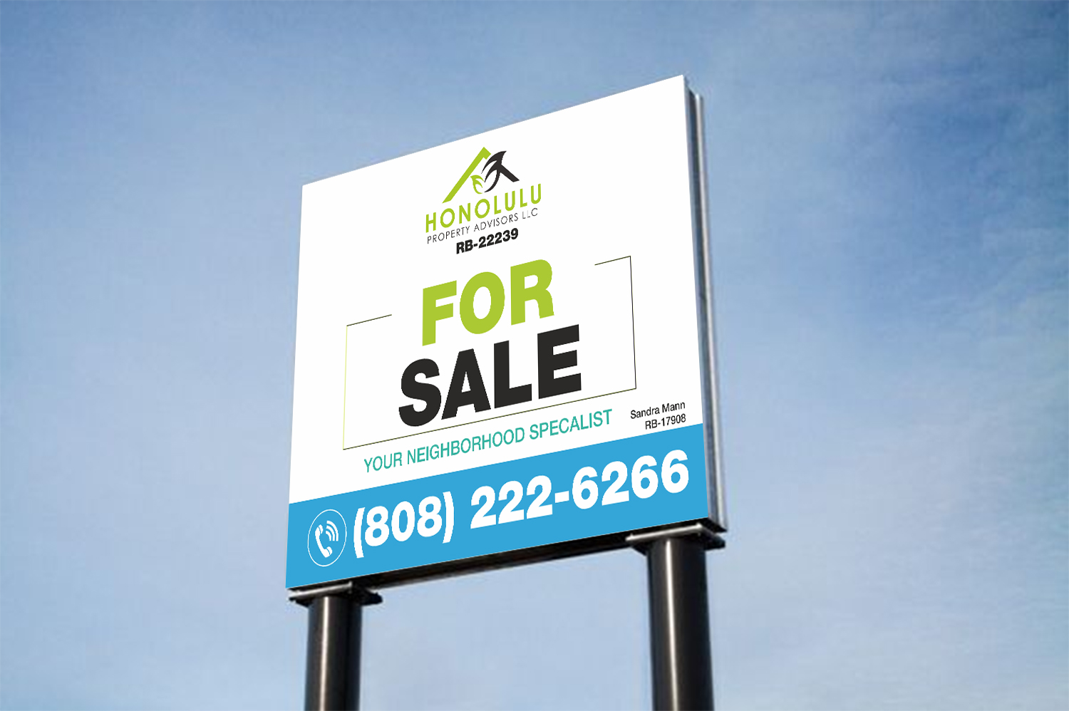 Serious, Professional, Real Estate Signage Design for Honolulu Property ...