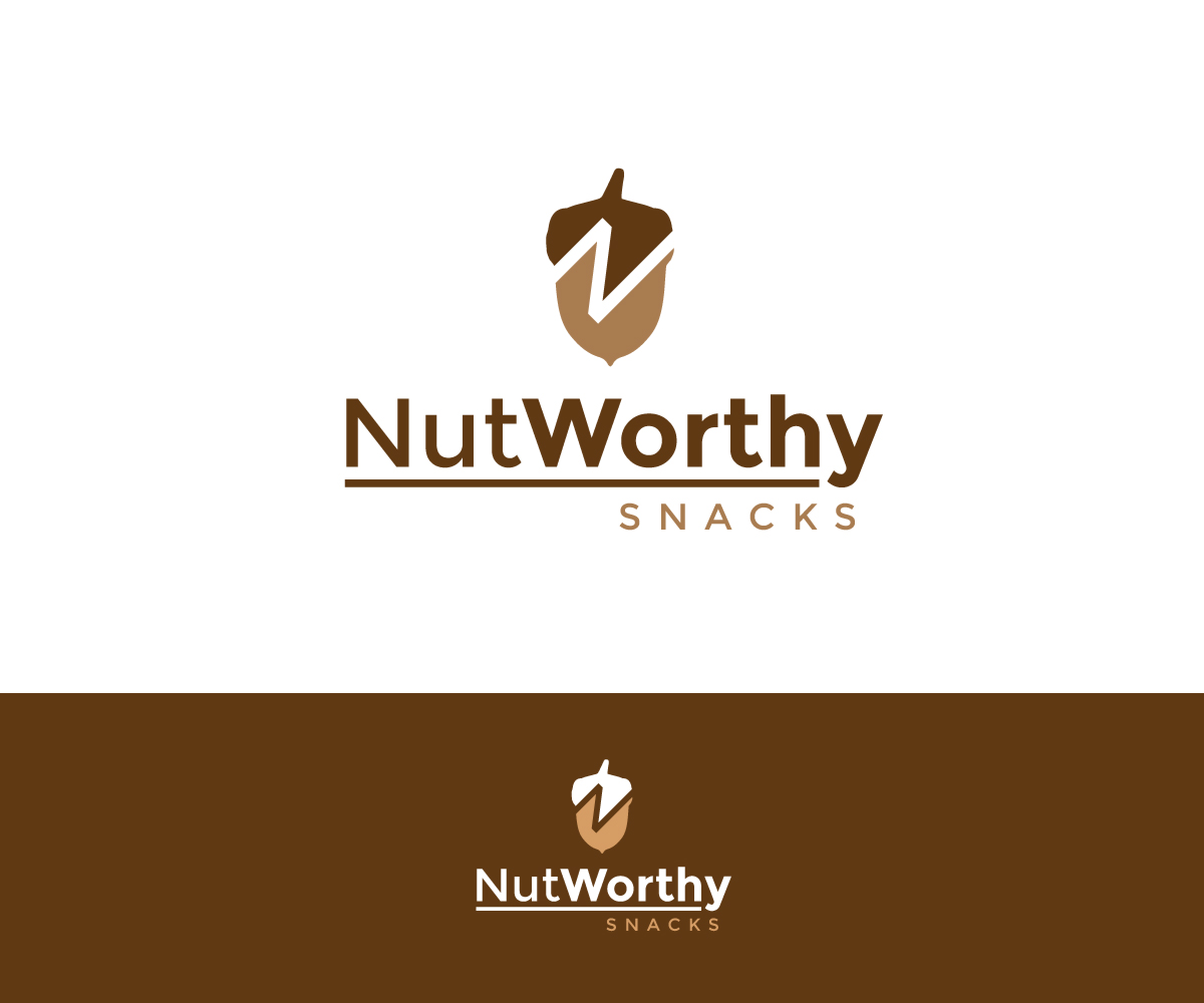 Modern, Bold, It Company Logo Design for Nut Worthy Snacks by sonym ...