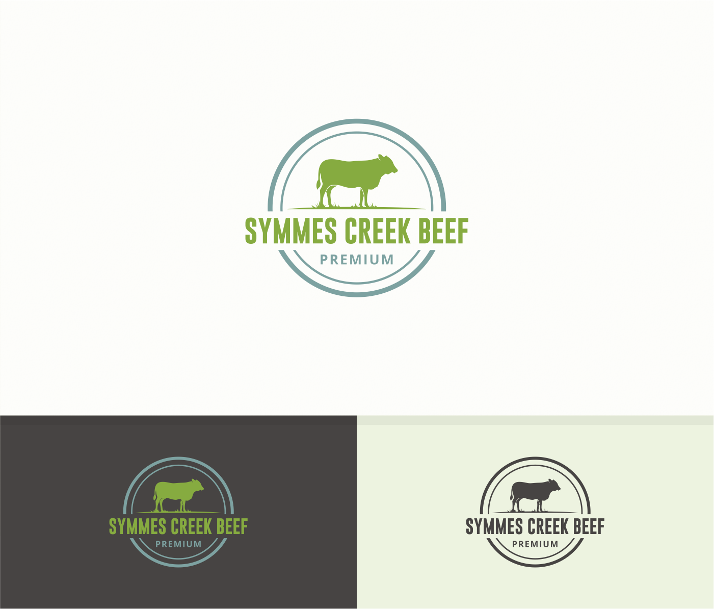 Elegant, Playful, Ranch Logo Design for Symmes Creek Premium Beef by ...