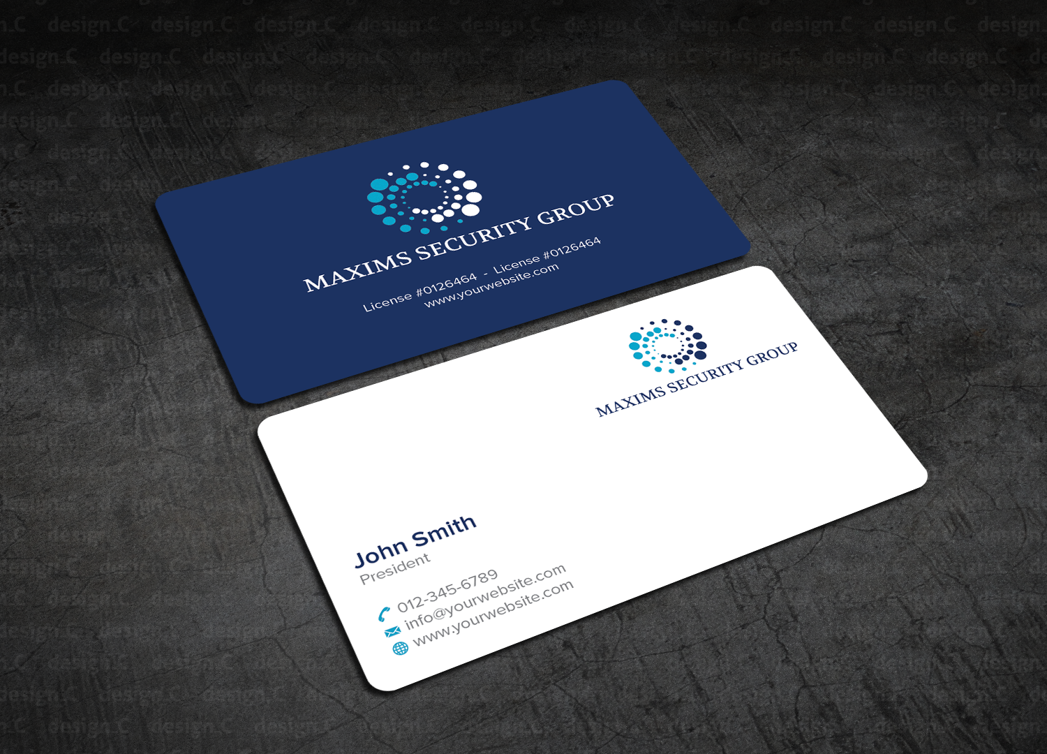 Professional, Elegant, Security Business Card Design for a Company by ...