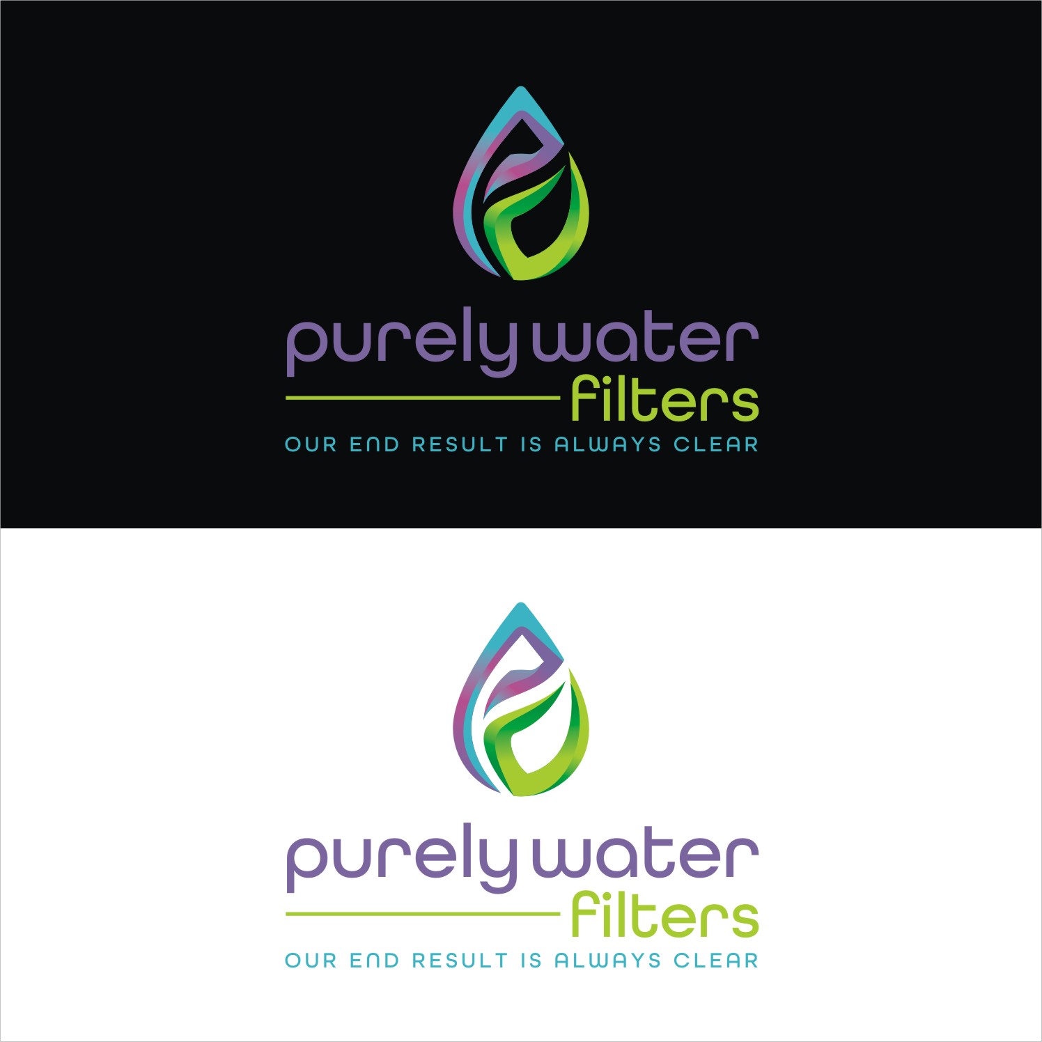 Bold, Modern, Water Treatment Logo Design for purely water filters by ...