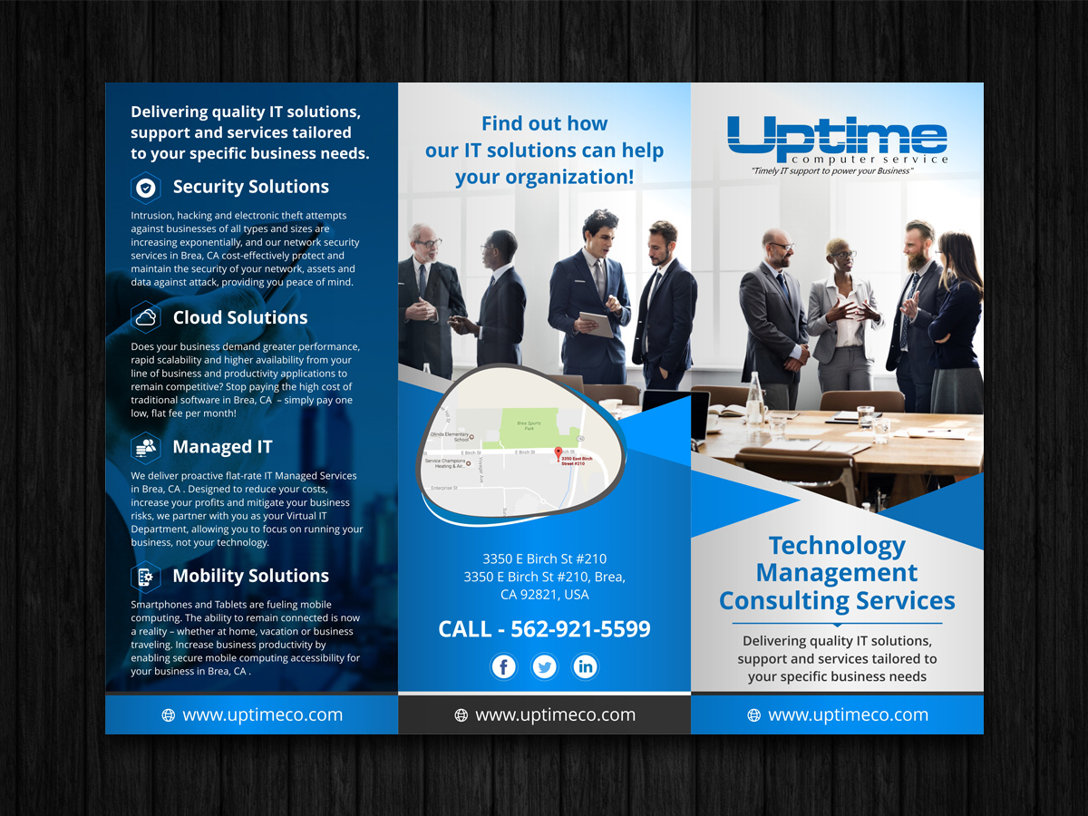 It Company Flyer Design for Uptime Computer Service, Inc. by ecorokerz ...