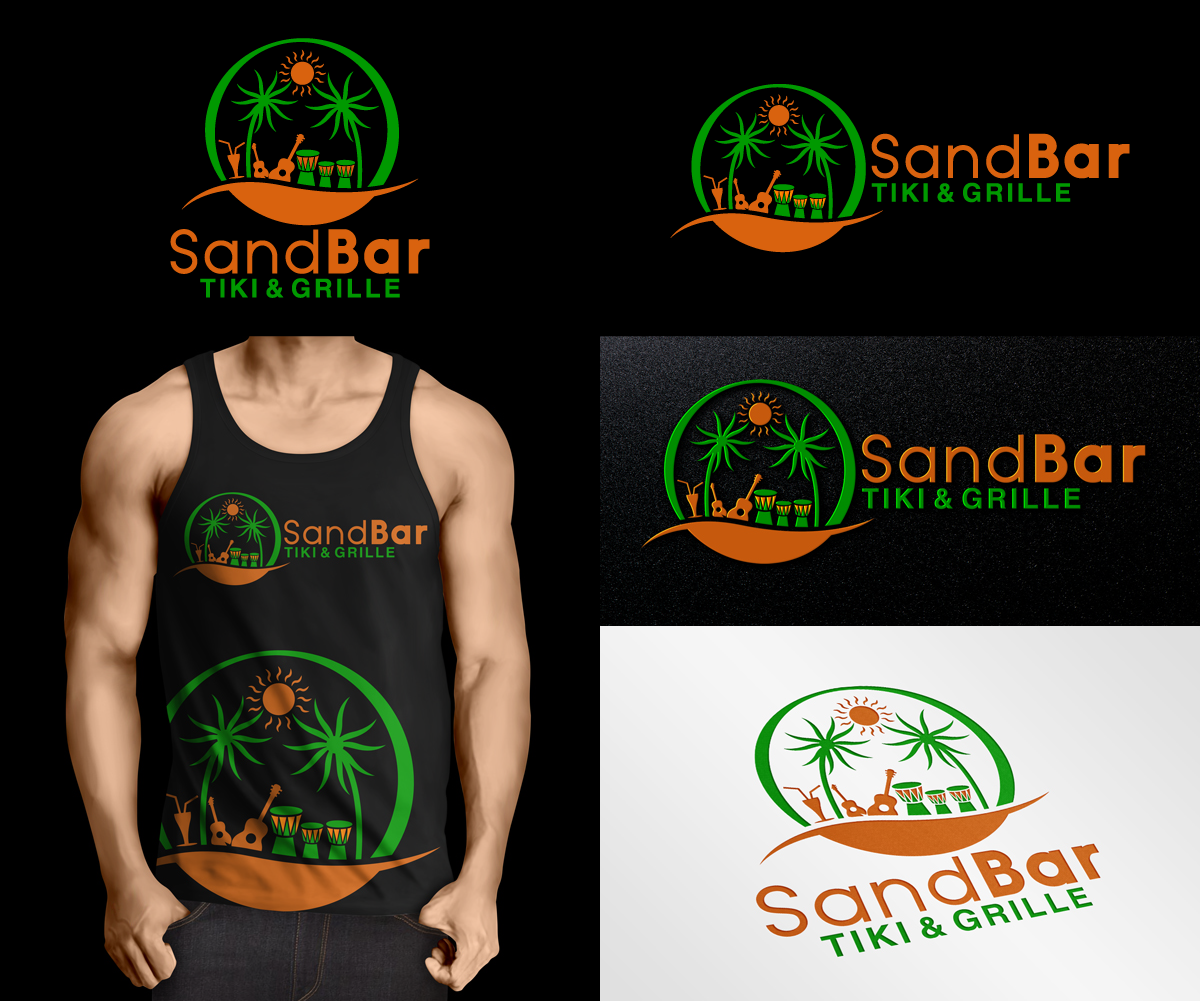 Playful, Bold, Restaurant Logo Design for SandBar Tiki & Grille by AFD ...