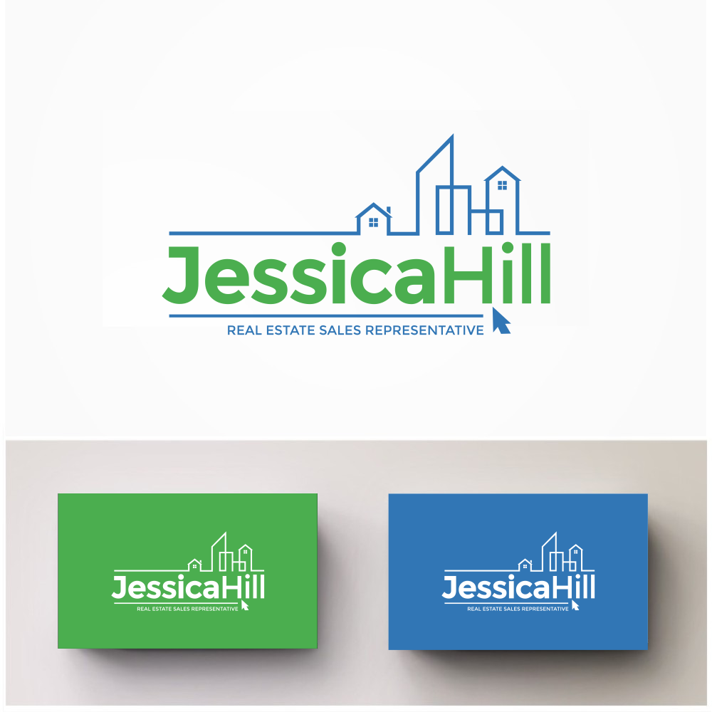 Playful, Professional, Real Estate Agent Logo Design for Jessica Hill ...