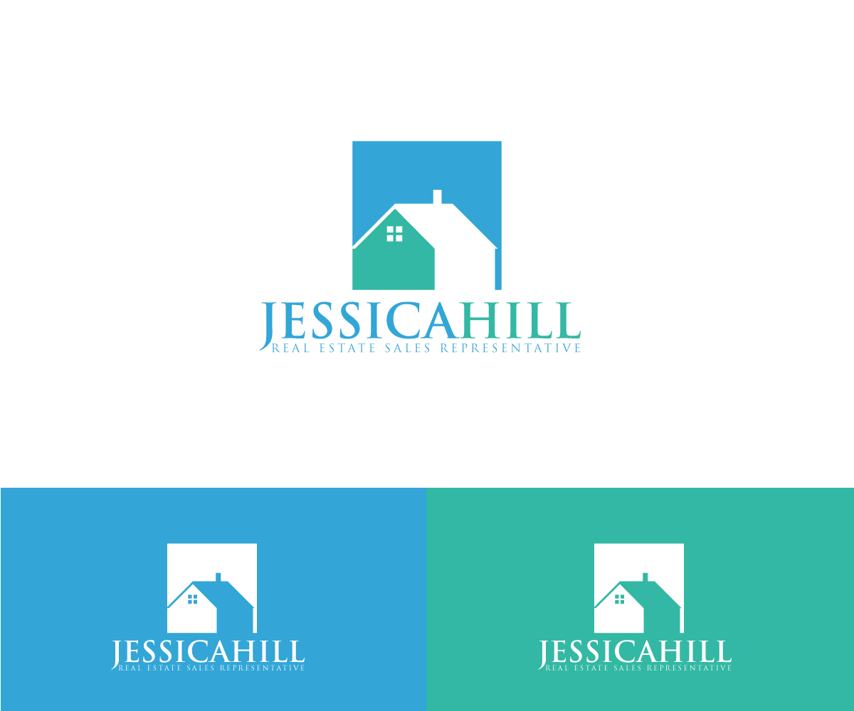 Playful, Professional, Real Estate Agent Logo Design for Jessica Hill ...