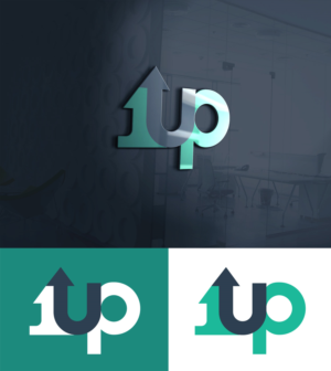 create a logo for 1Up Bank or OneUp Bank, the mobile banking for teens ...