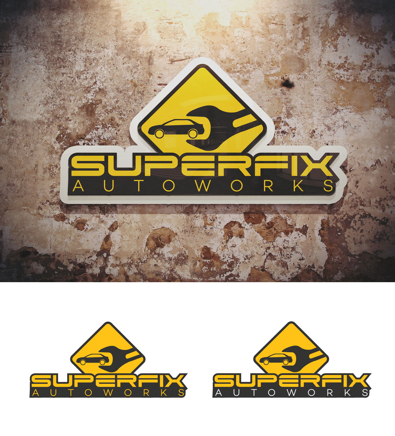Masculine, Bold, Car Repair Logo Design for Superfix Autoworks by ...