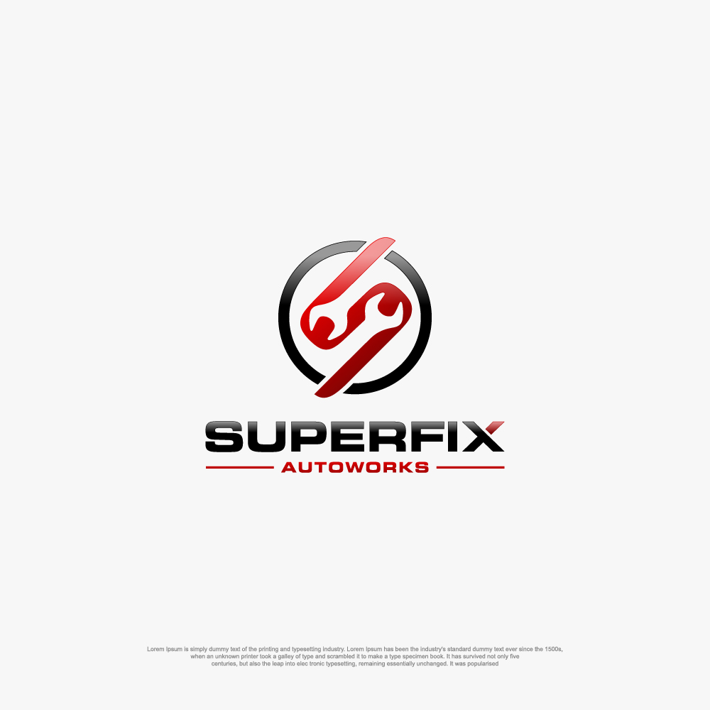 Masculine, Bold, Car Repair Logo Design for Superfix Autoworks by ...