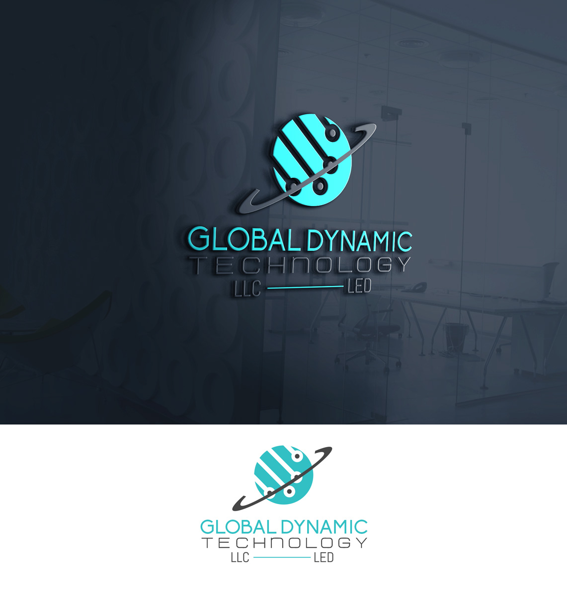 Bold, Masculine, Industry Logo Design for Global Dynamic Technology LLC ...
