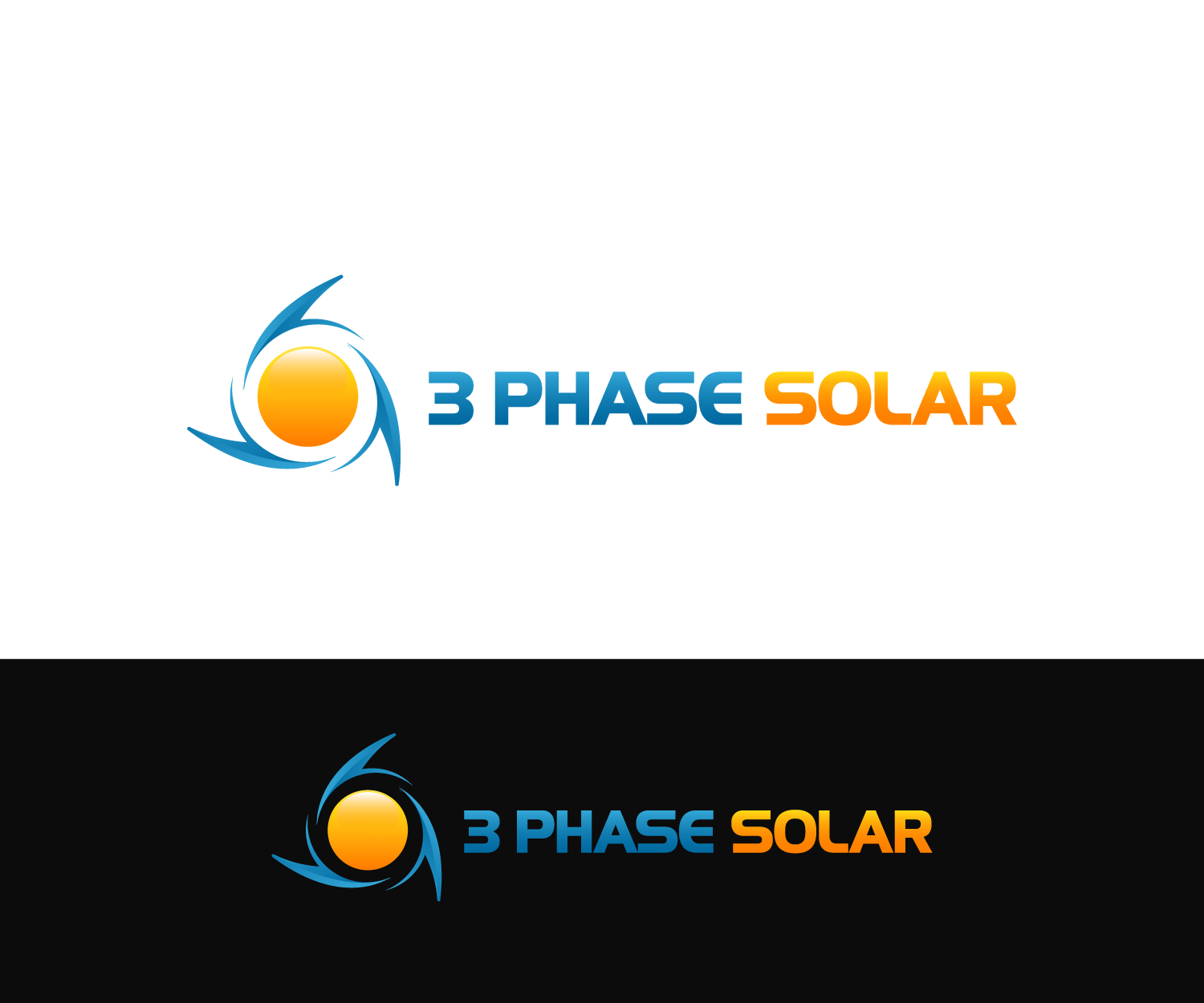 Bold, Serious, Solar Energy Logo Design for 3 Phase Solar by Mario ...