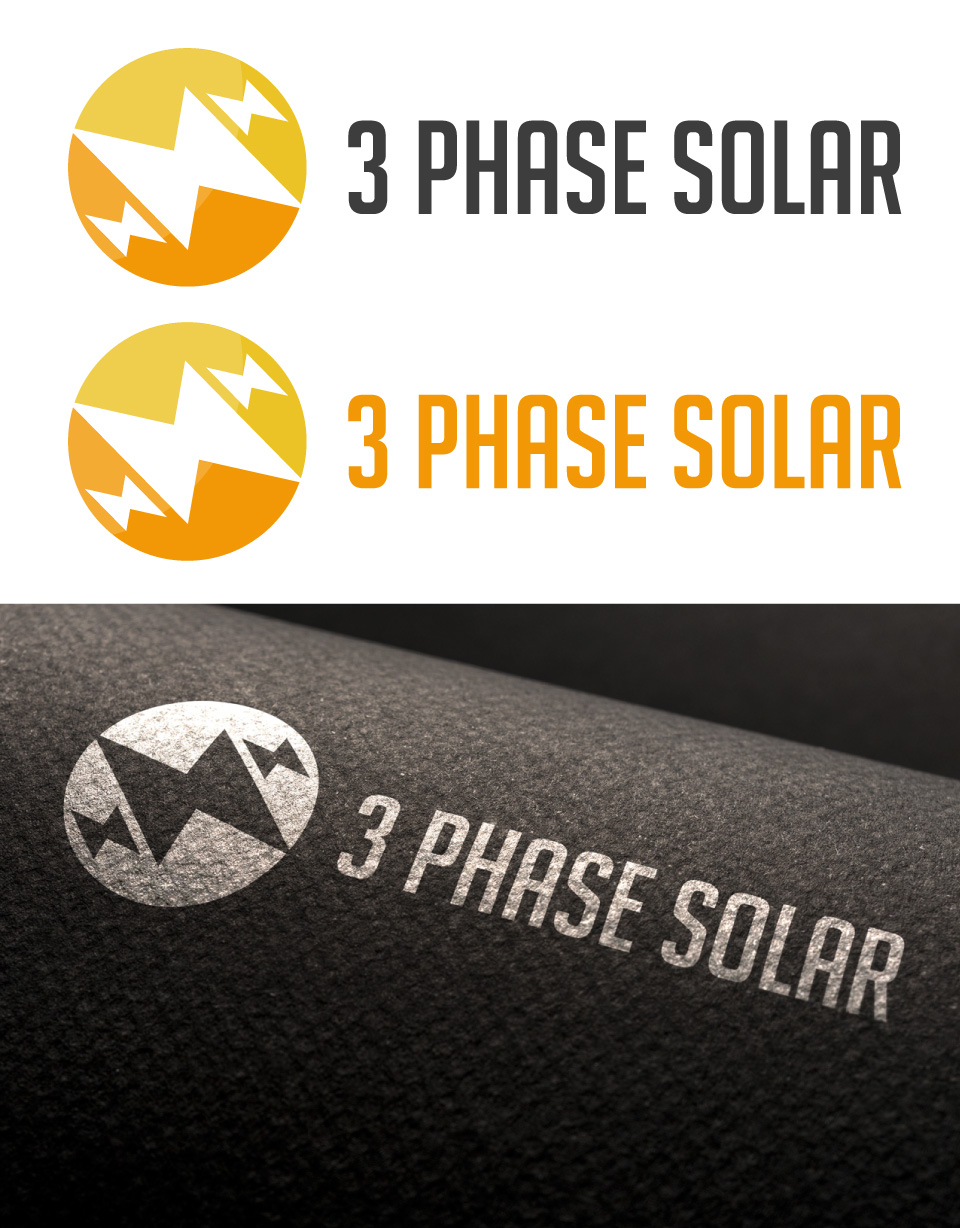 Bold, Serious, Solar Energy Logo Design for 3 Phase Solar by Impressive ...
