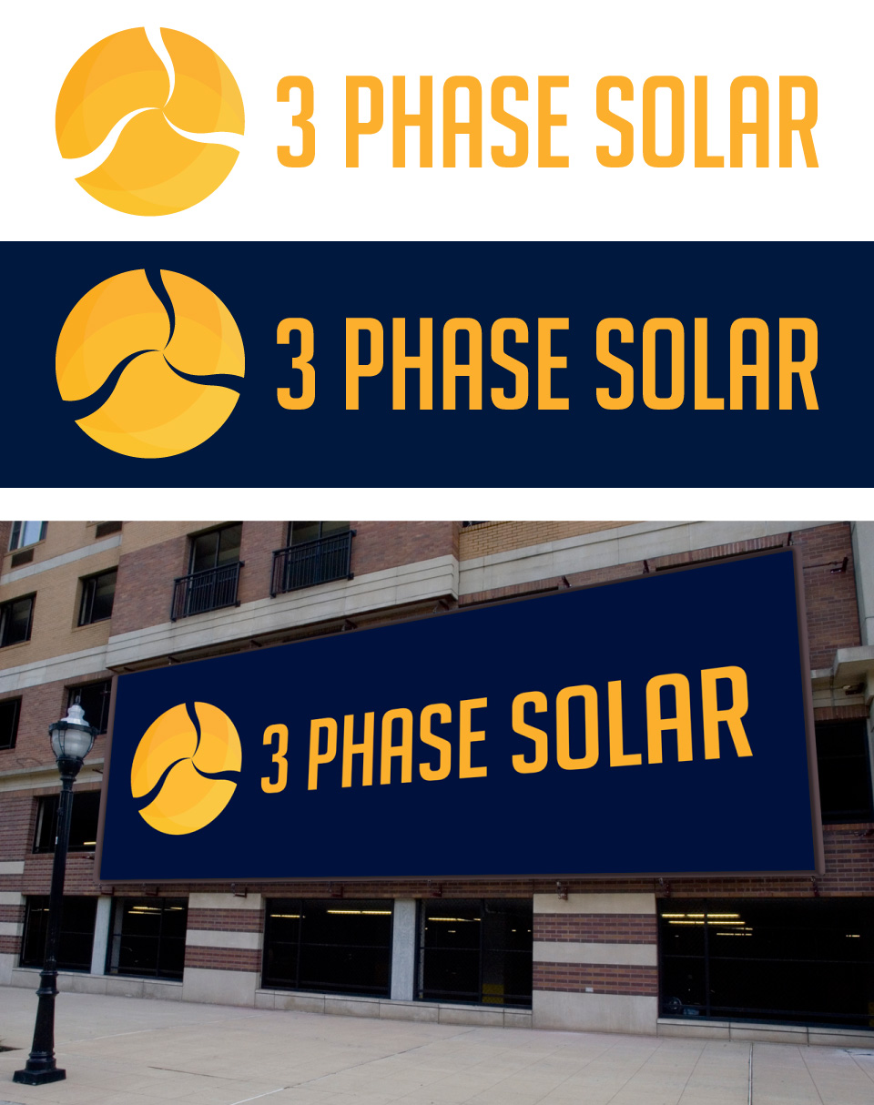 Bold, Serious, Solar Energy Logo Design for 3 Phase Solar by Impressive ...