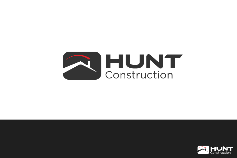 Masculine, Bold, Construction Logo Design for Hunt Construction by ...