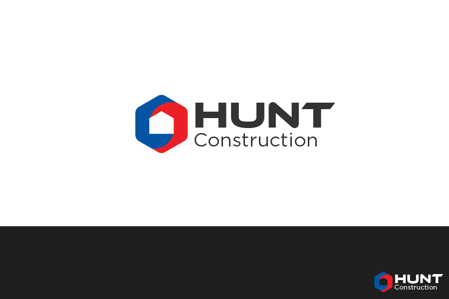Masculine, Bold, Construction Logo Design for Hunt Construction by ...