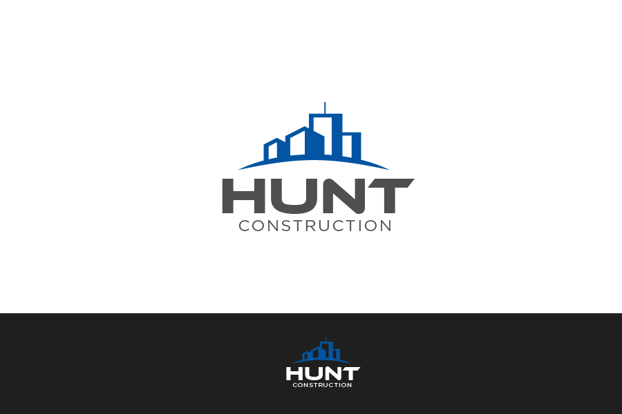 Masculine, Bold, Construction Logo Design for Hunt Construction by ...