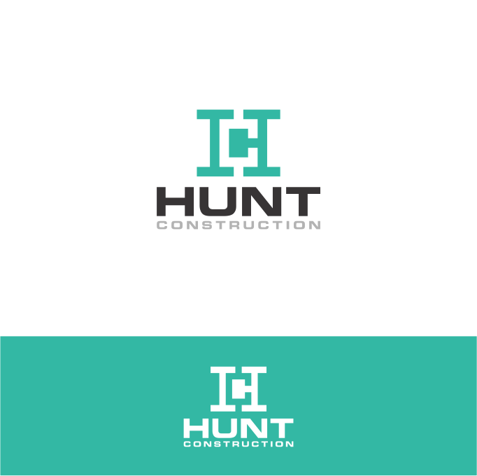 Masculine, Bold, Construction Logo Design for Hunt Construction by ...