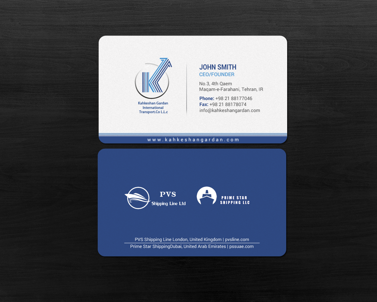Serious, Modern, Logistics Business Card Design for Prime Star Shipping ...