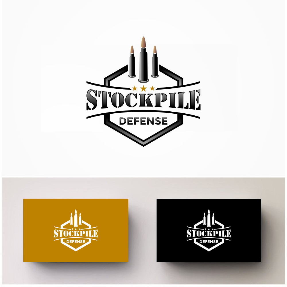 Bold, Serious, Gun Logo Design for Stockpile Defense by south door ...