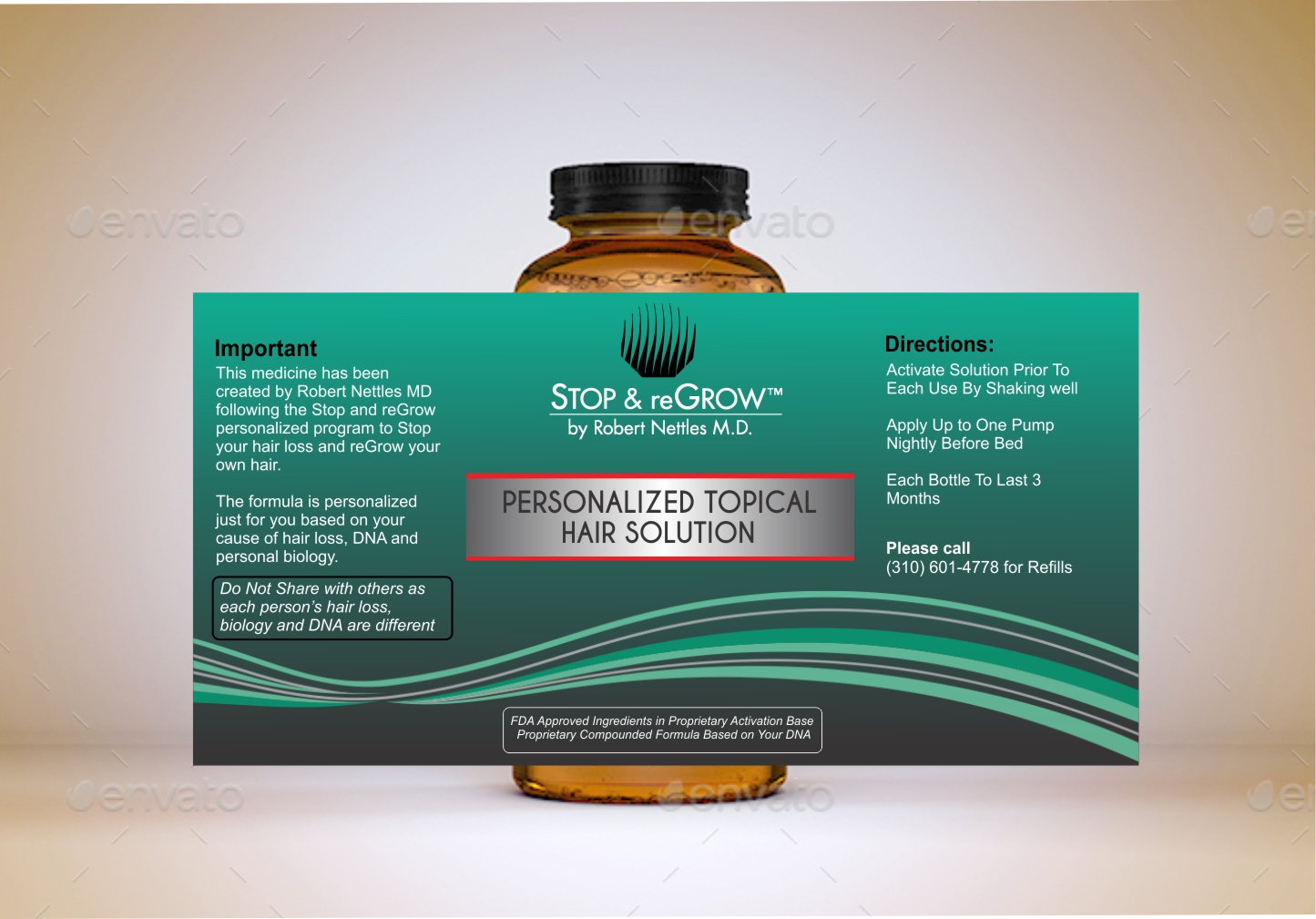 Bold, Modern, Health And Wellness Label Design for Stop and reGrow by ...