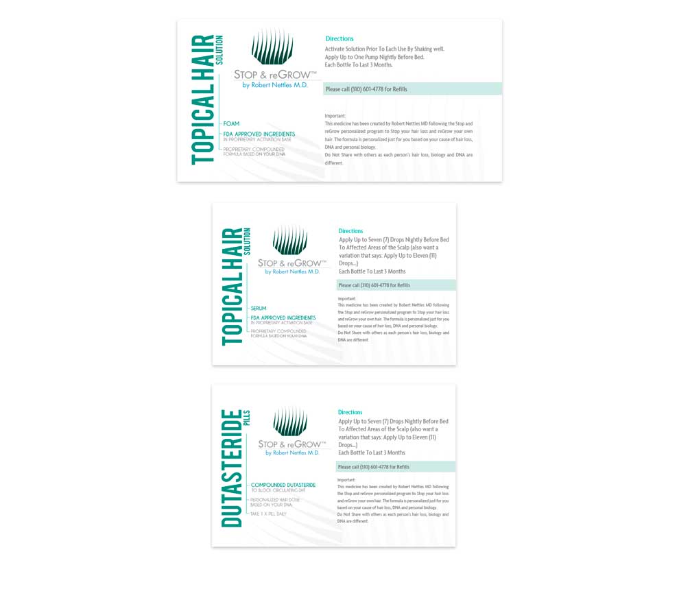 Bold, Modern, Health And Wellness Label Design for Stop and reGrow by ...