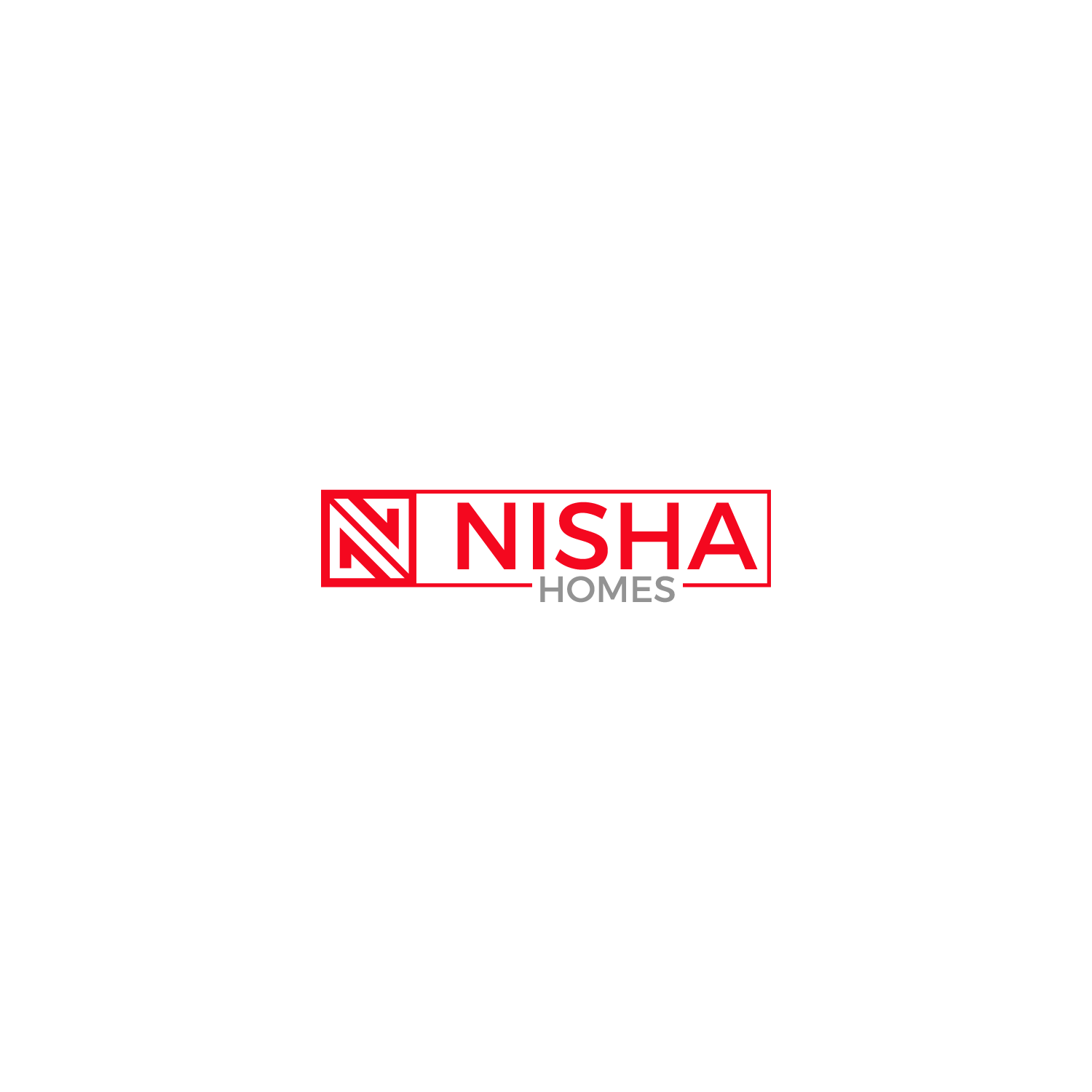 Modern, Upmarket, Real Estate Logo Design for Nisha Homes by Sintegra ...