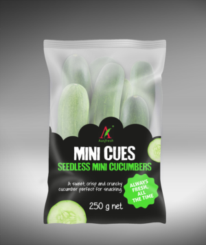 Mini Cues (Mini Cucumbers) packaging artwork (design) | 38 Packaging ...