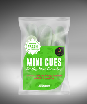 Mini Cues (Mini Cucumbers) packaging artwork (design) | 38 Packaging ...