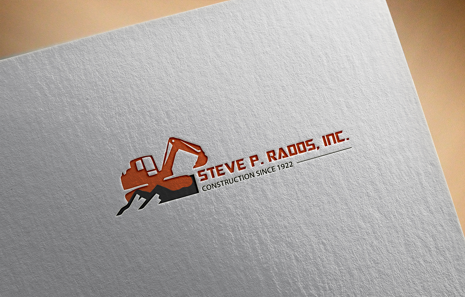 Logo Design for Steve P. Rados, Inc. Construction Since 1922 by ...