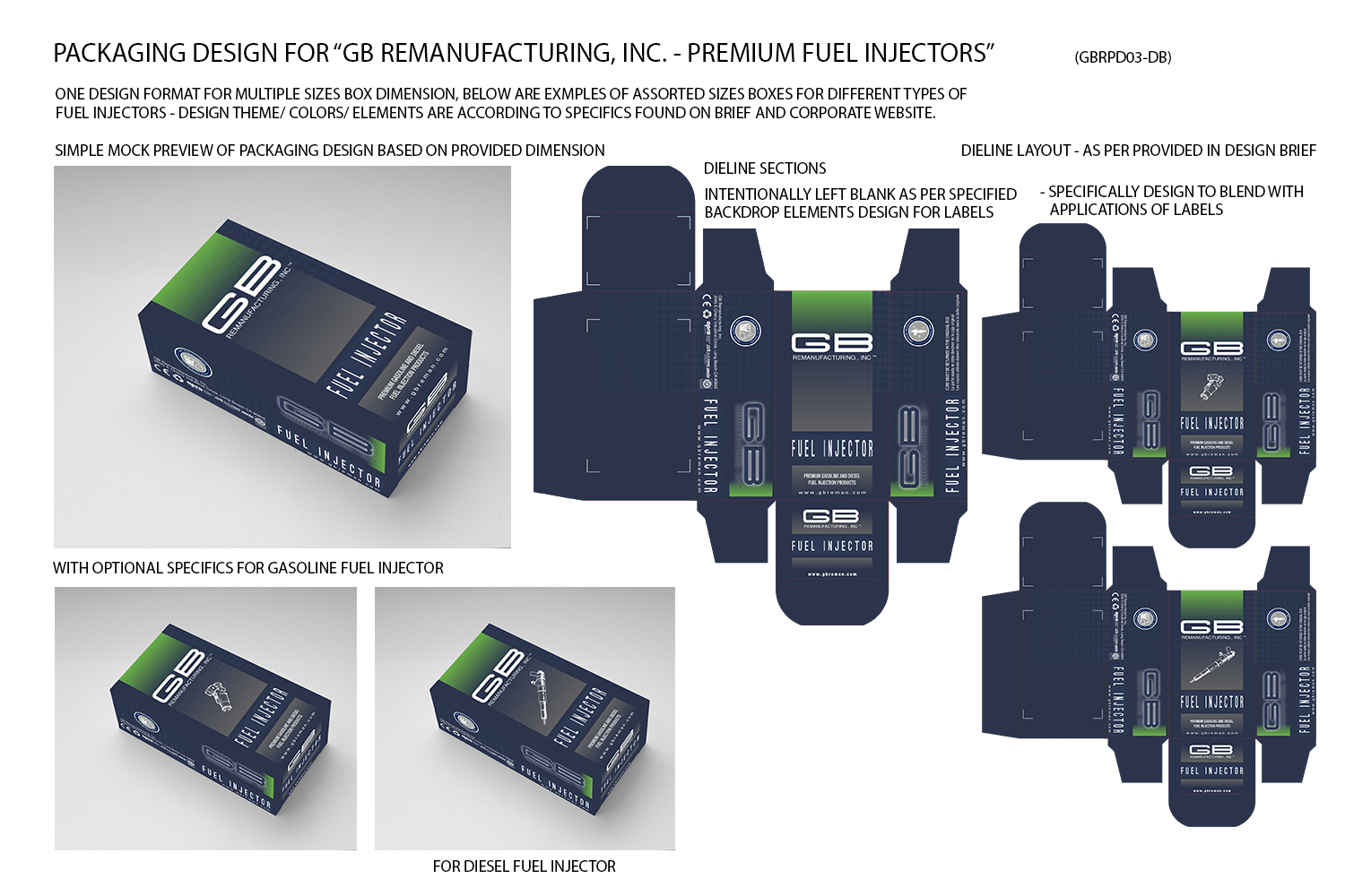 Upmarket, Serious, Automotive Packaging Design for GB Remanufacturing ...