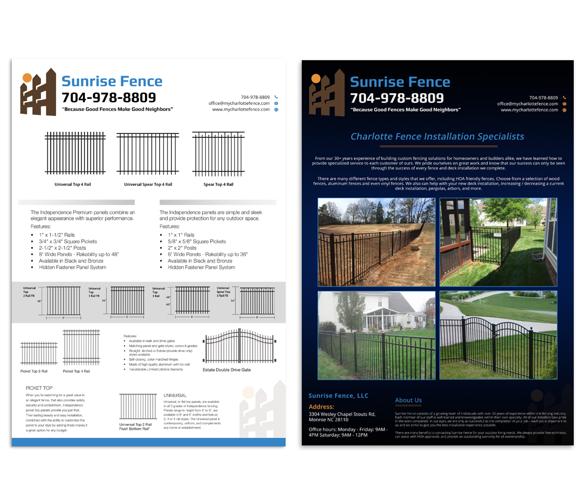 Elegant, Professional, Fence Flyer Design for BethLocalSEO by Graphic ...