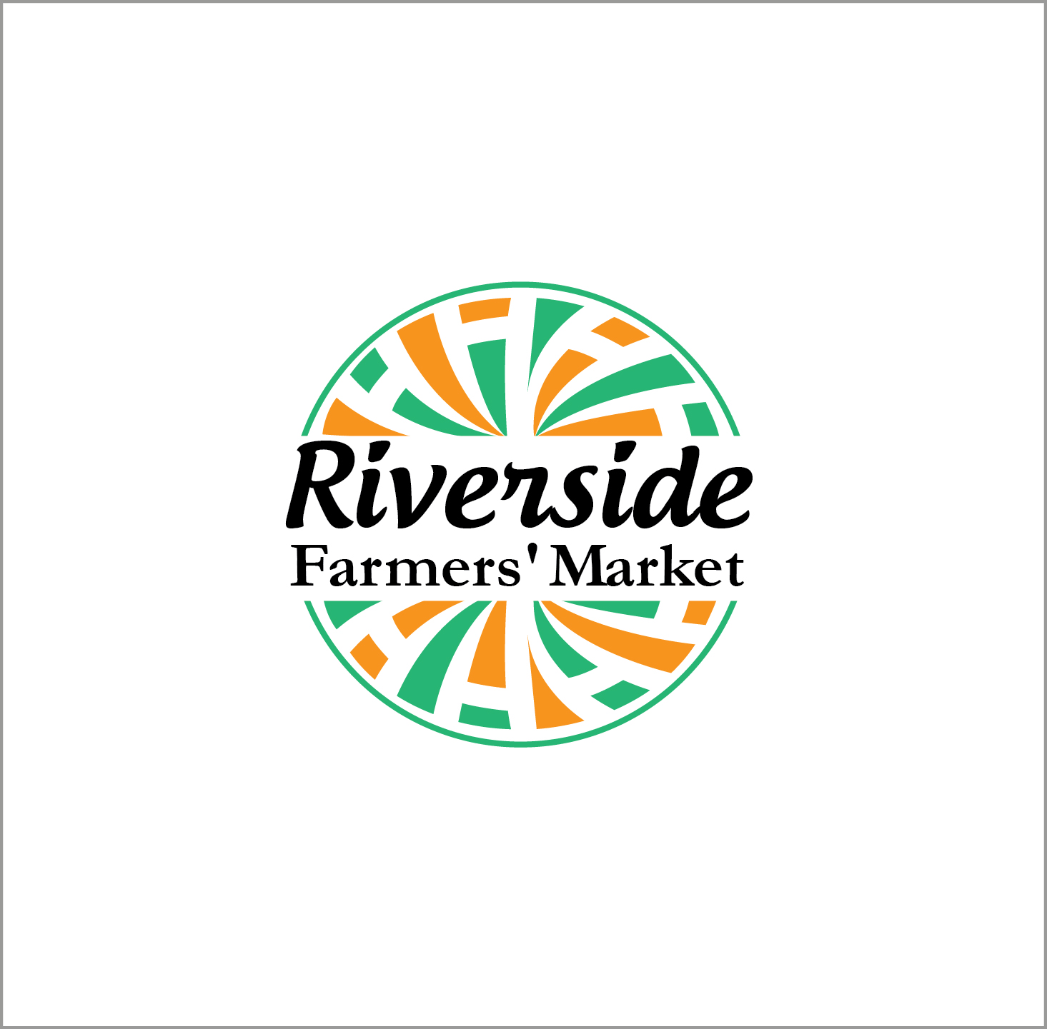 Traditional, Colorful, Building Logo Design for Riverside Farmers ...