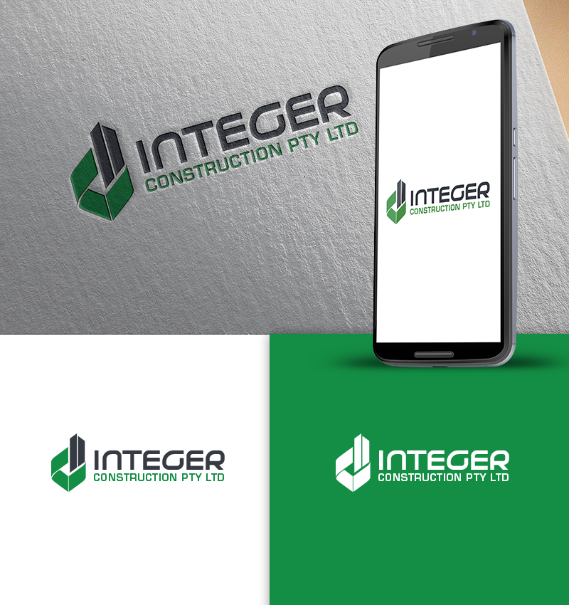 Integer Construction Pty Ltd company logo | 9 Logo Designs for Integer ...