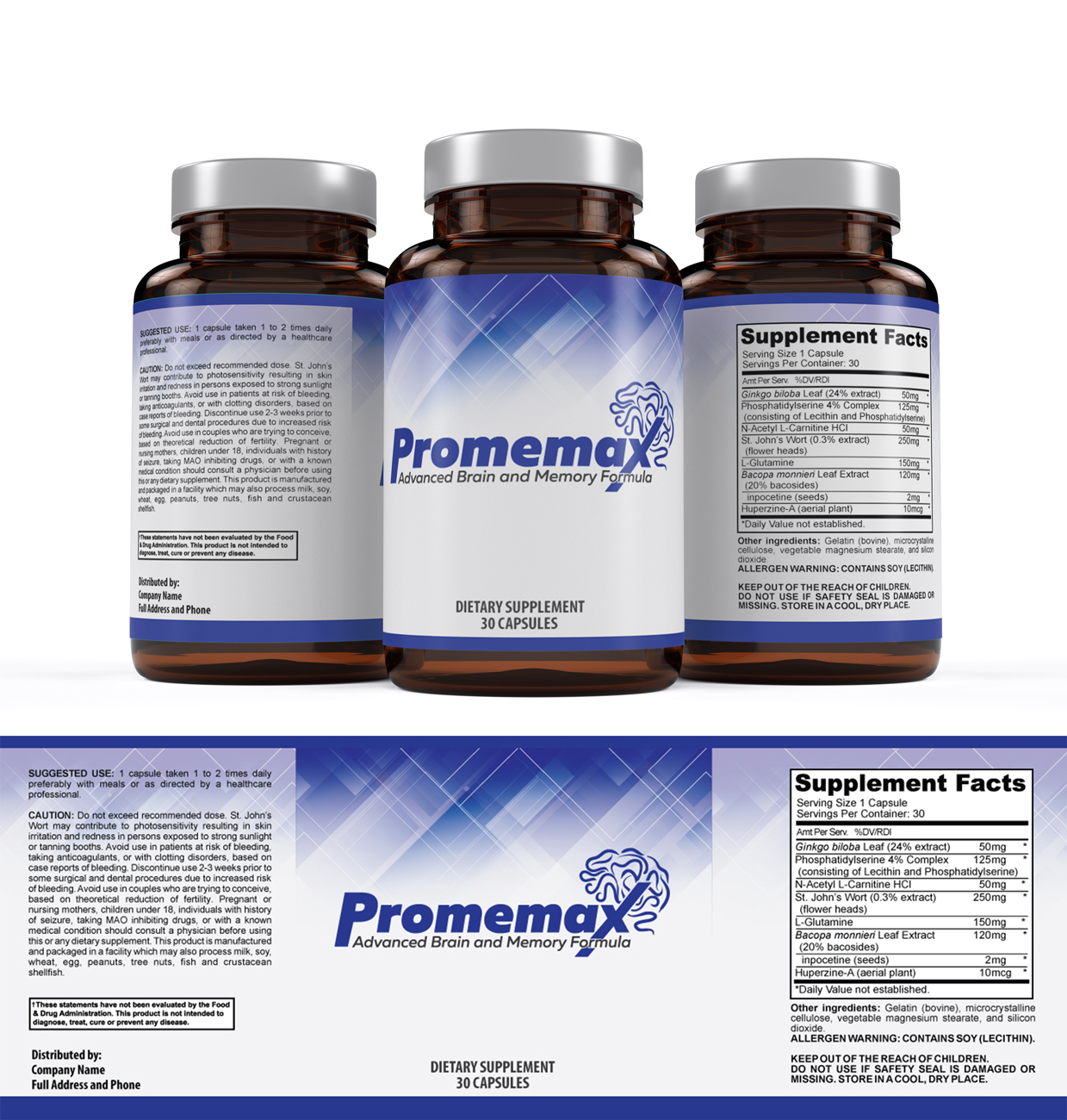 Serious, Colorful, Supplement Label Design for Healing Life Products ...