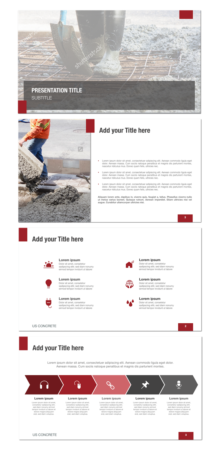Construction PowerPoint Design for U.S. Concrete, Inc. by rainbow93f-z ...