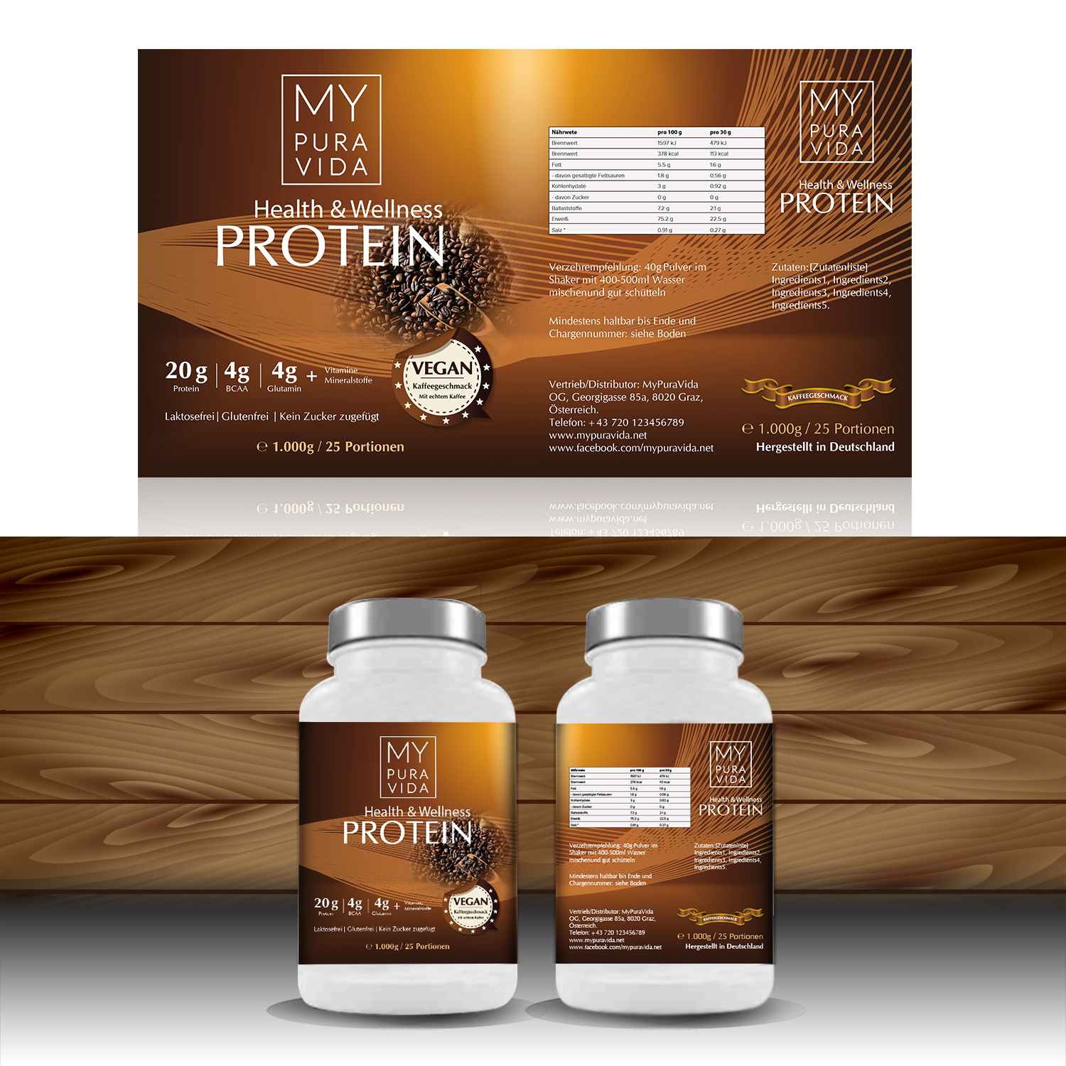 Modern, Upmarket, Health And Wellness Packaging Design for a Company by ...