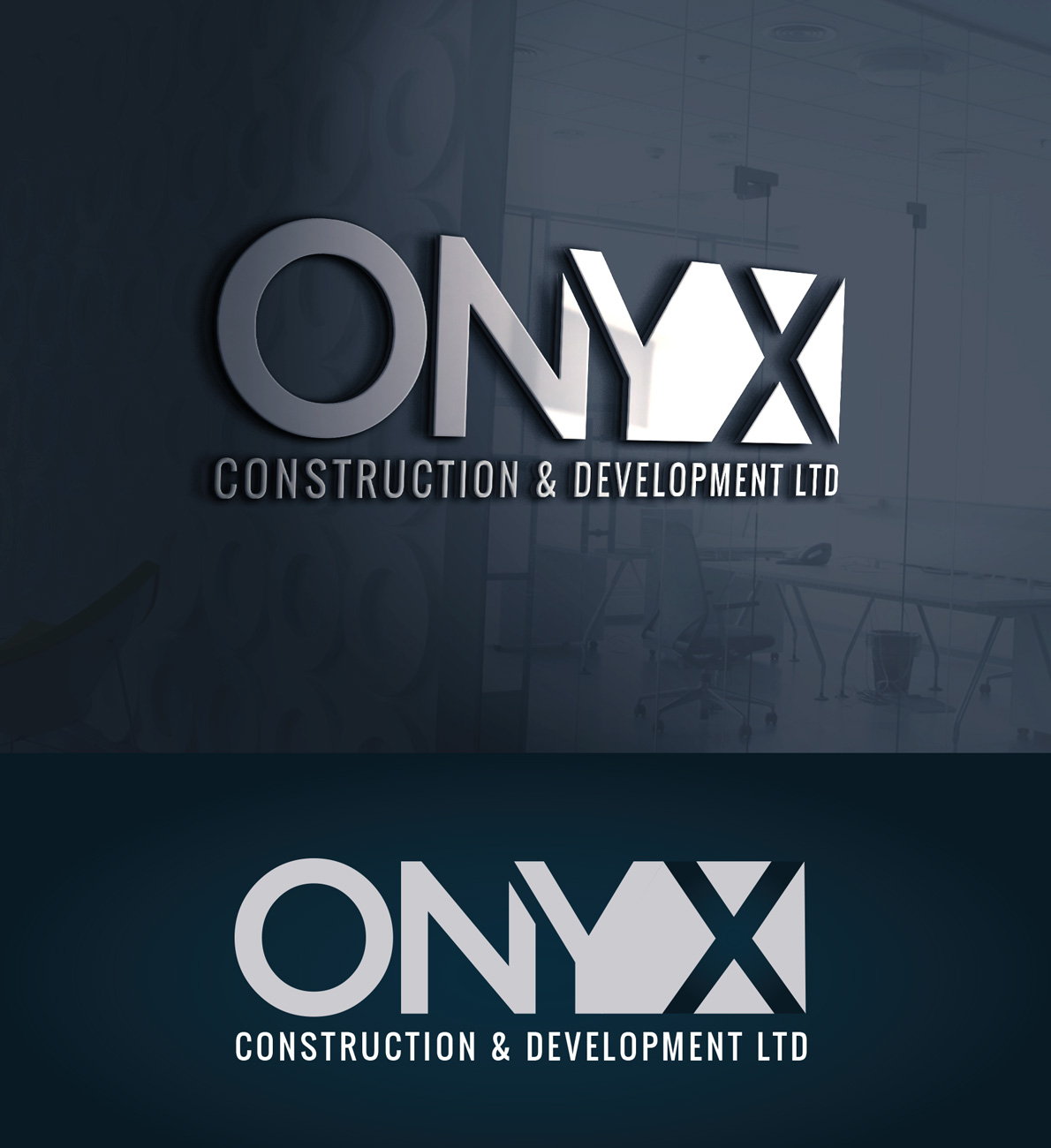 Modern, Upmarket, Construction Logo Design for Onyx Construction ...