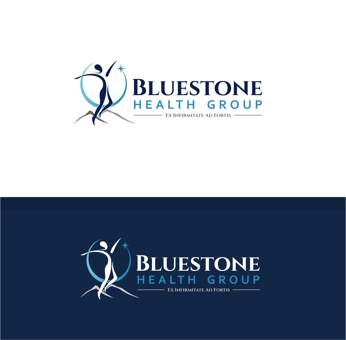 Upmarket, Serious, Health And Wellness Logo Design for "Bluestone ...