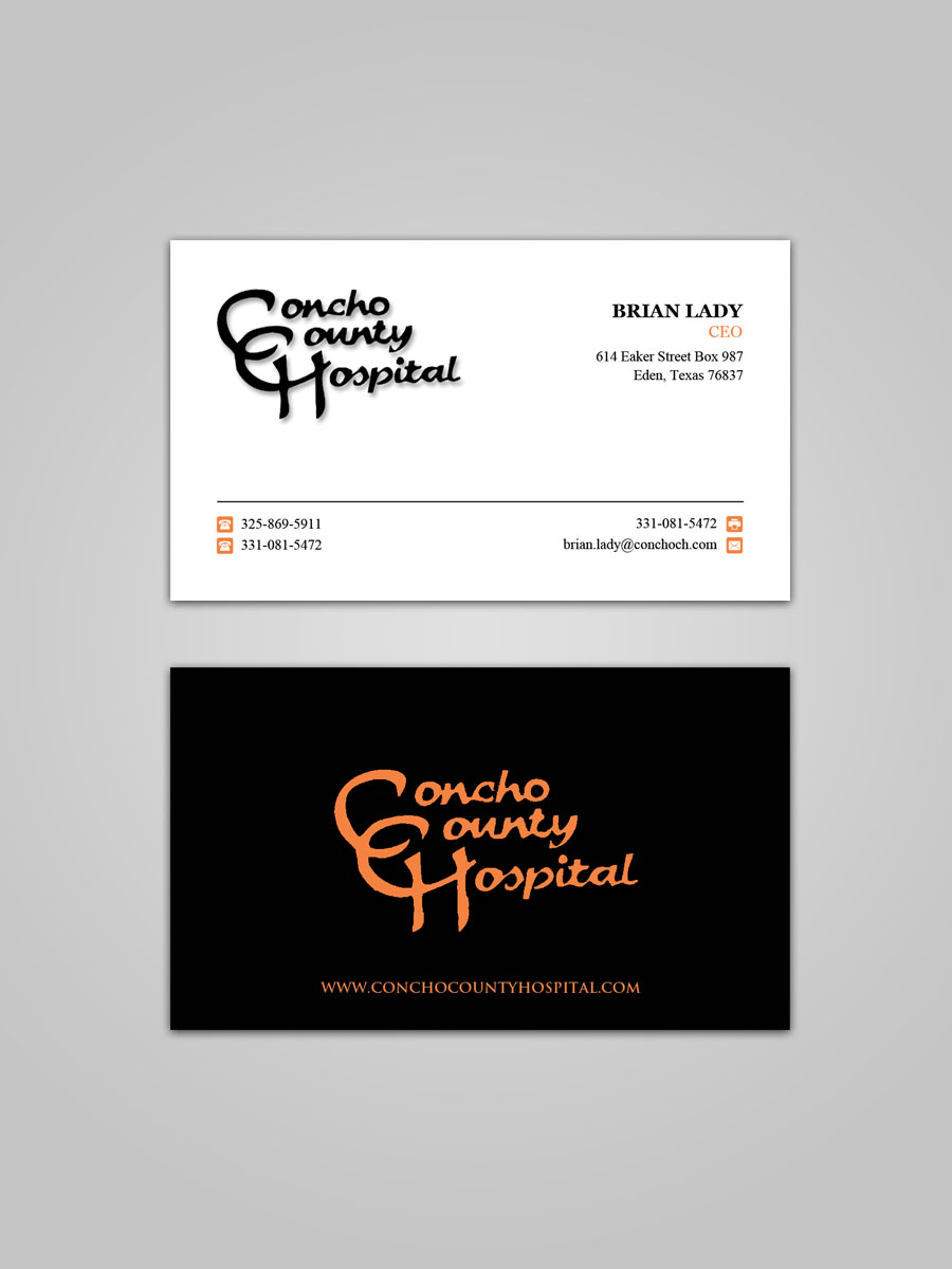 Upmarket, Bold, Hospital Business Card Design for a Company by ...