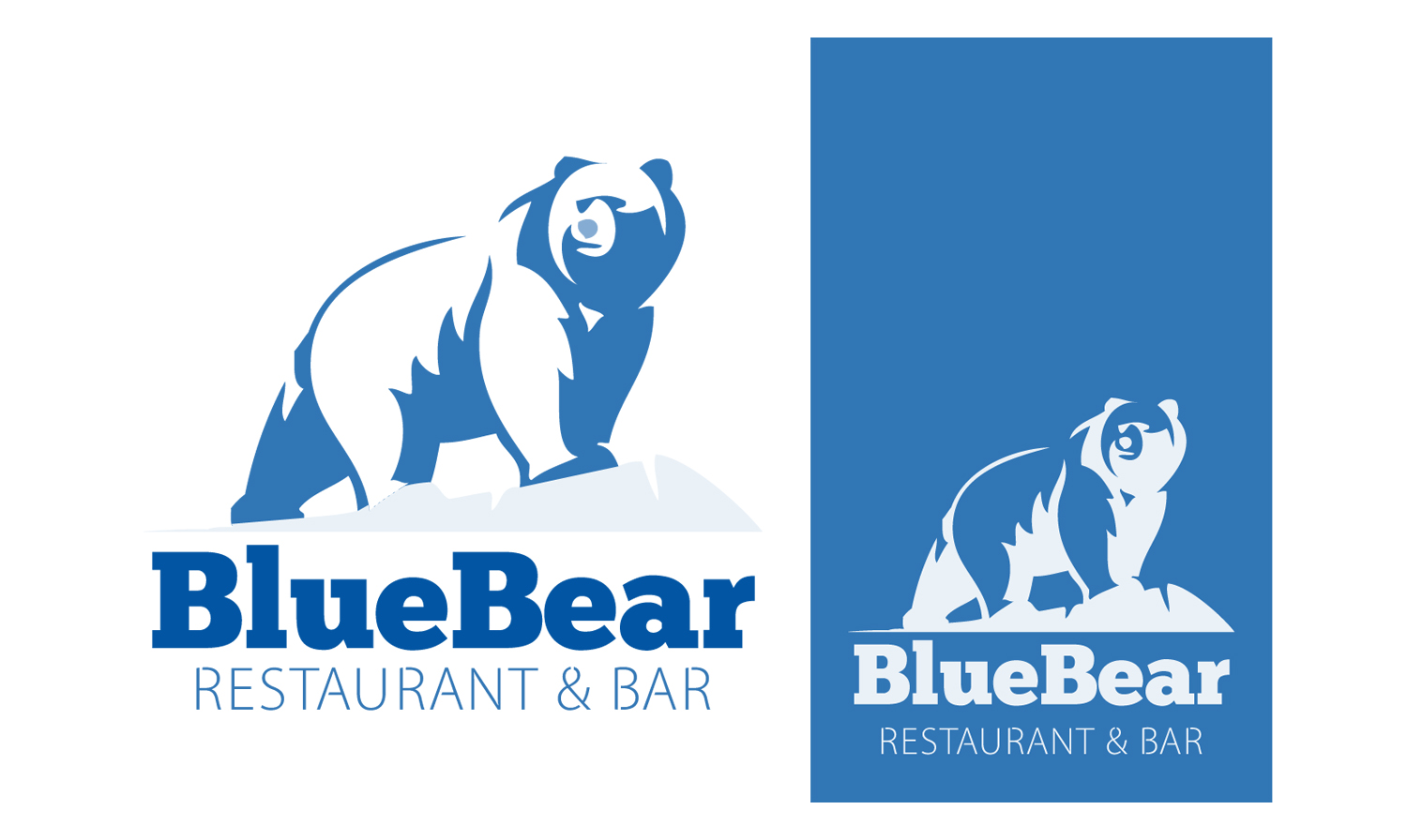 Modern, Personable, Restaurant Logo Design for Blue Bear Restaurant&Bar ...
