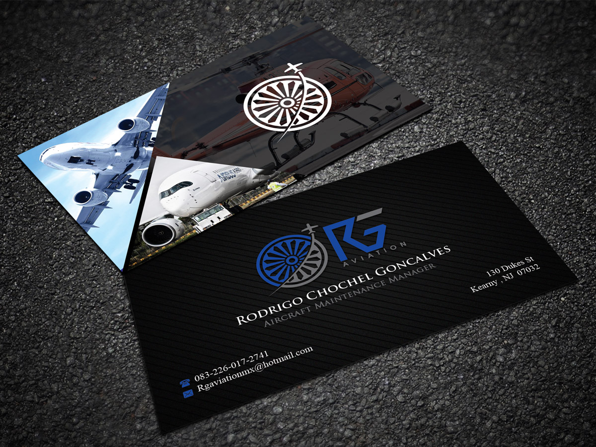 Elegant, Upmarket, Aviation Business Card Design for West Hudson ...