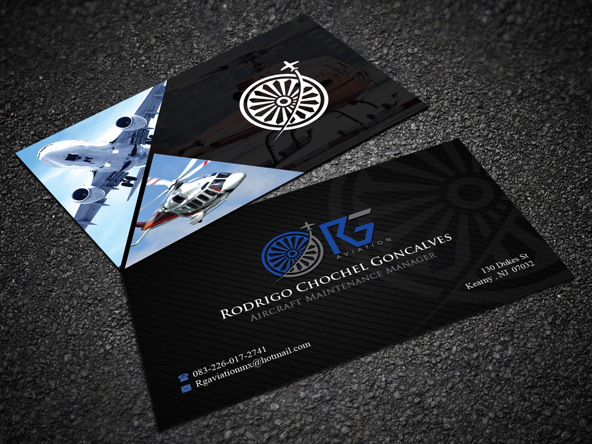Elegant, Upmarket, Aviation Business Card Design for West Hudson ...