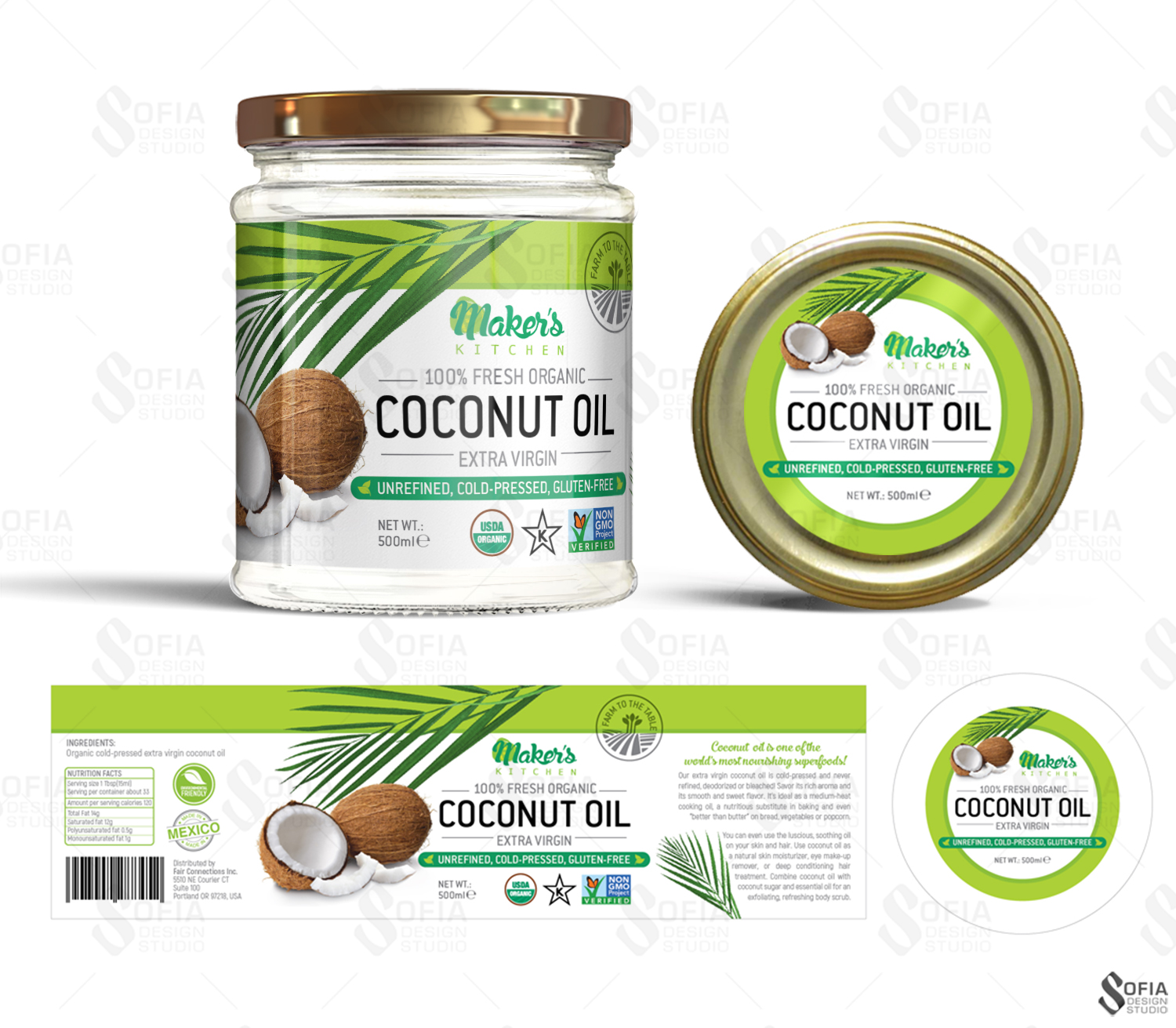 Modern, Professional, Nutrition Label Design for Fair Connections Inc ...