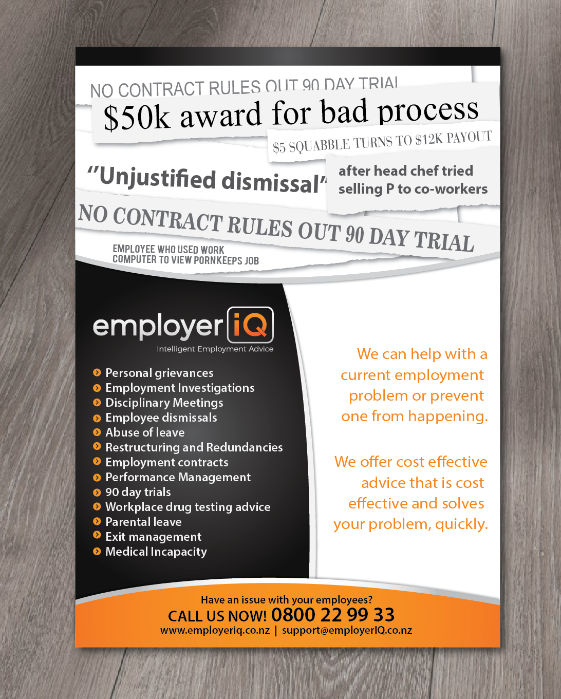 Modern, Professional, Business Flyer Design for SK Employment Law by ...