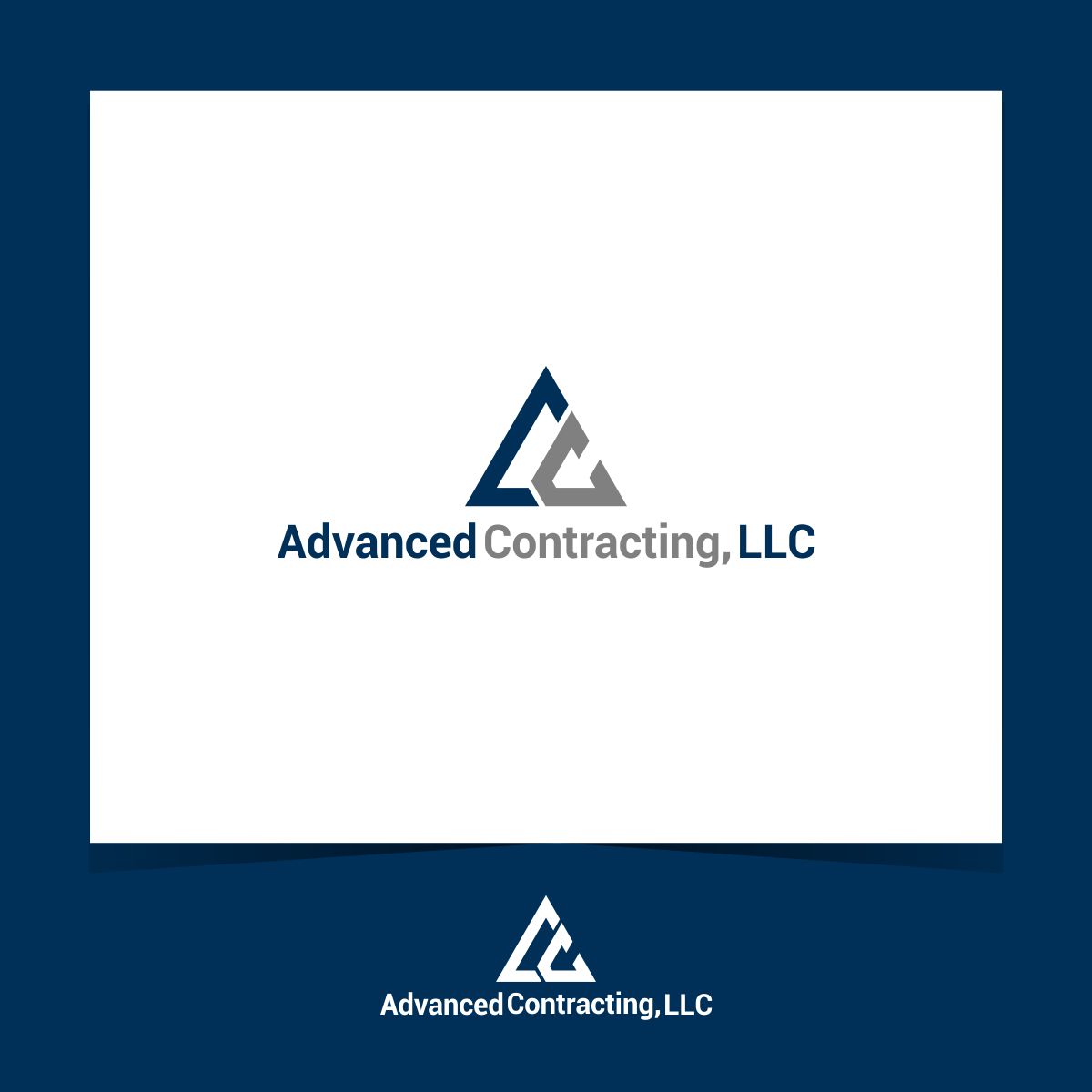 Bold, Modern, Construction Logo Design for Advanced Contracting, LLC by ...