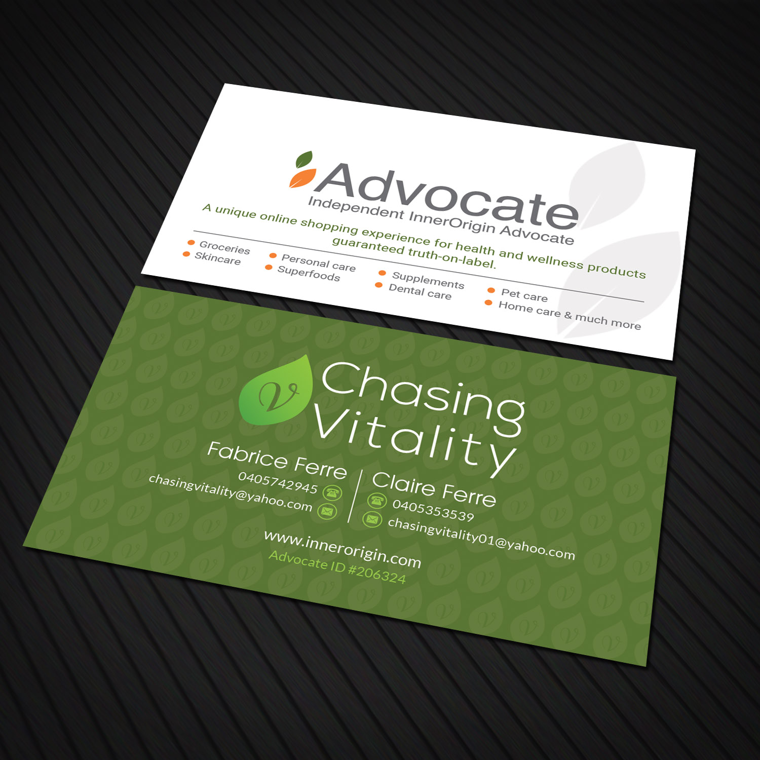 Personable, Economical, Health And Wellness Business Card Design for a ...
