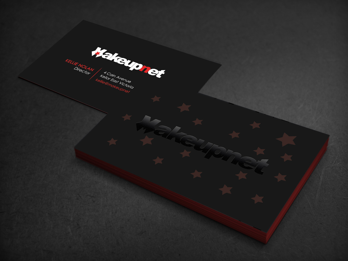 Bold, Modern, Cosmetics Business Card Design for Makeupnet Pty Ltd by ...