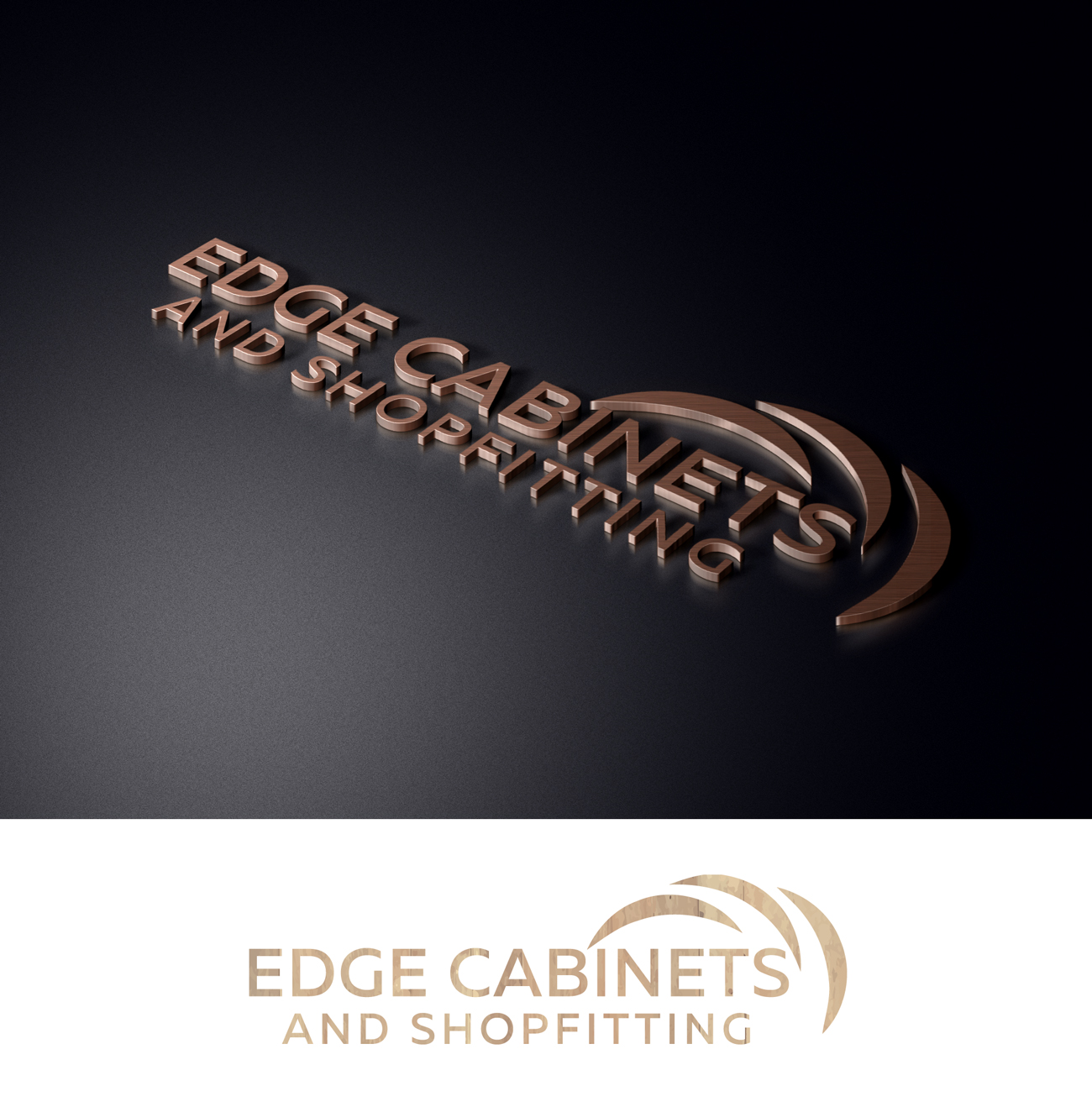 Commercial Logo Design for Edge Cabinets and Shopfitting by Impressive ...