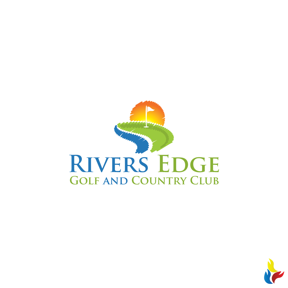 Serious, Professional, Golf Course Logo Design for Rivers Edge Golf and ...