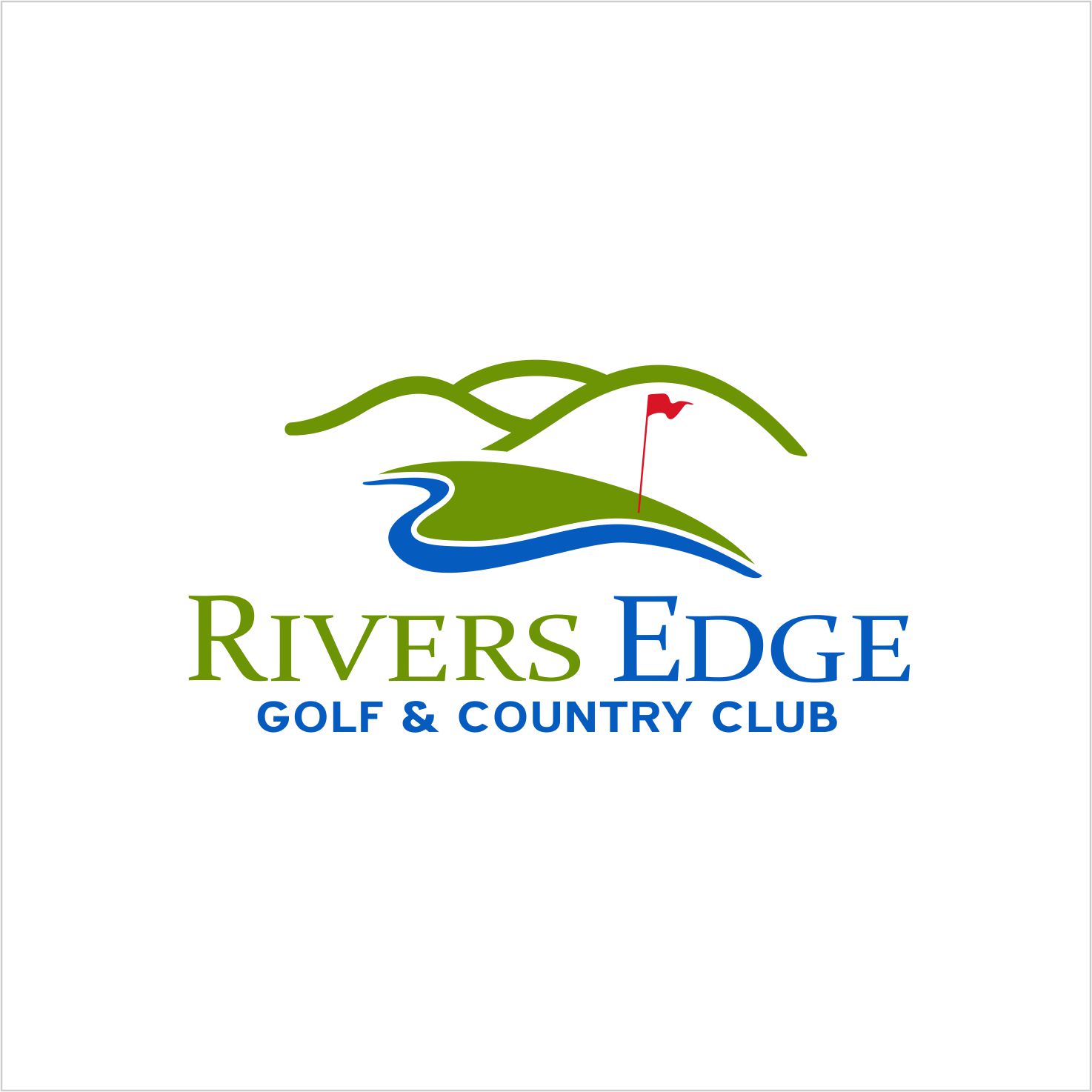 Serious, Professional, Golf Course Logo Design for Rivers Edge Golf and ...